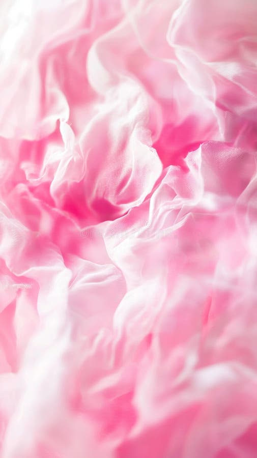 Soft Pink Wrinkled Fabric Creating an Abstract Textured Background ...