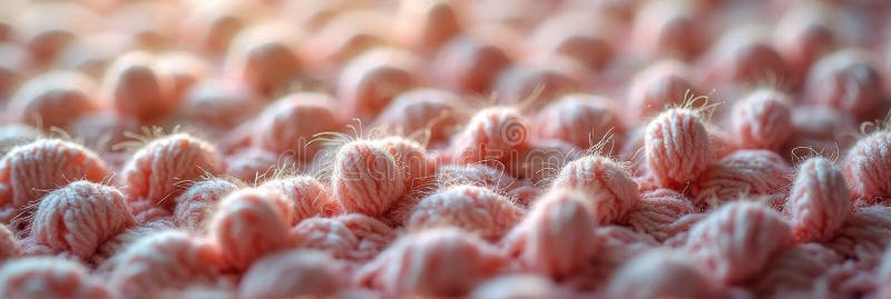 Soft Pink Yarn Texture with Intricate Knitted Pattern in Warm Light ...