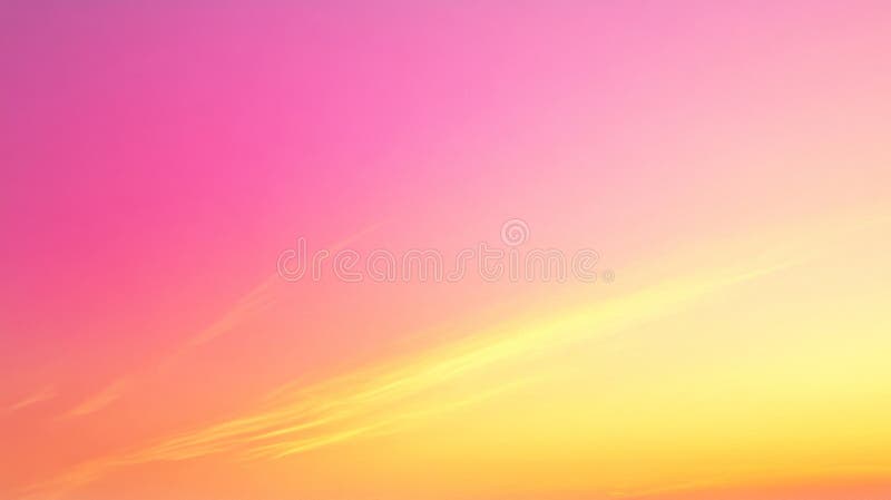 Soft Pink and Yellow Sunset Sky Gradient Background Stock Illustration ...