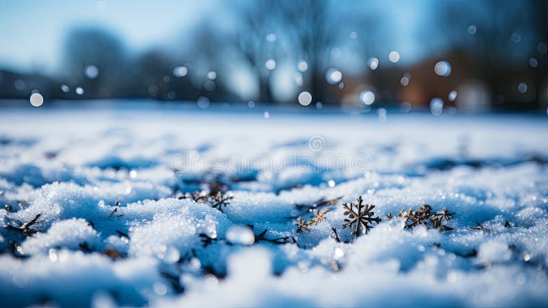 The Soft, Plush Texture of Freshly Fallen Snow, with Each Flake ...