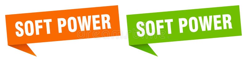 Soft Power Banner. Soft Power Speech Bubble Label Set Stock Vector ...