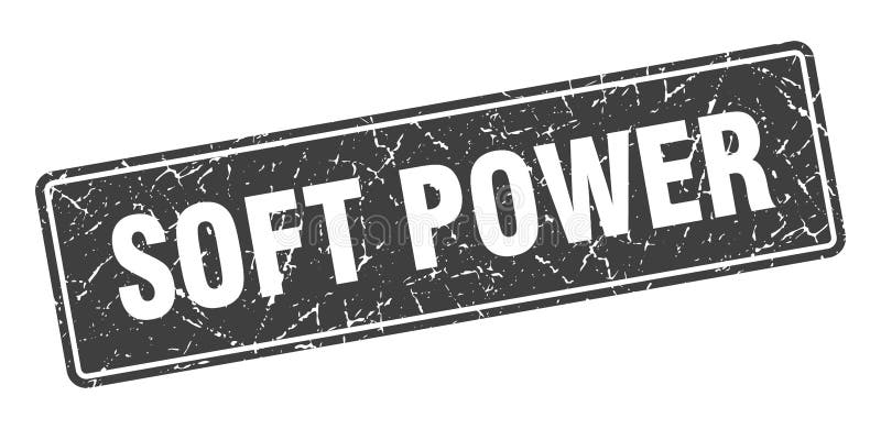 Soft Power Concept with Icon Set with Big Word or Text on Center Stock ...