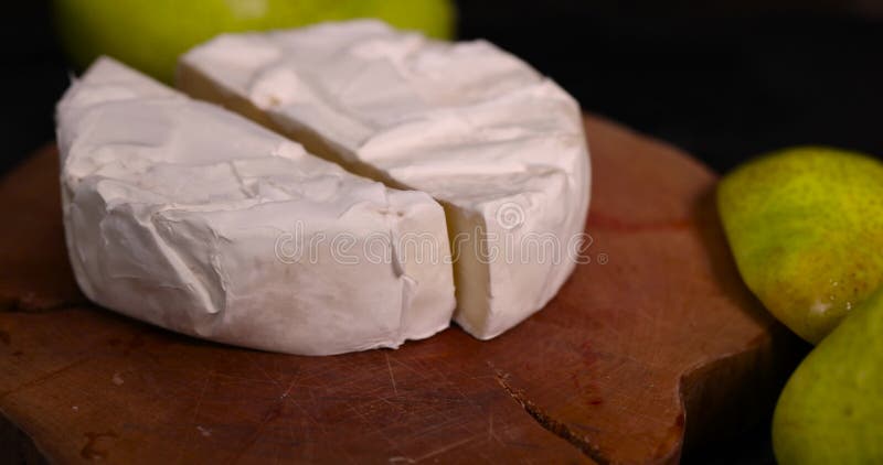 Soft Processed Cheese with Edible White Mold Stock Footage - Video of ...