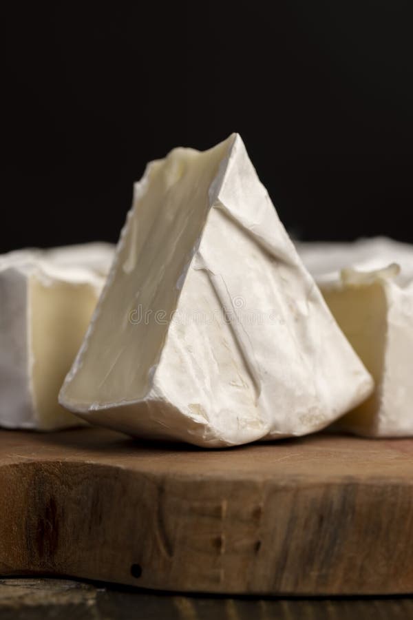 Soft Processed Cheese with Edible White Mold Stock Image - Image of ...