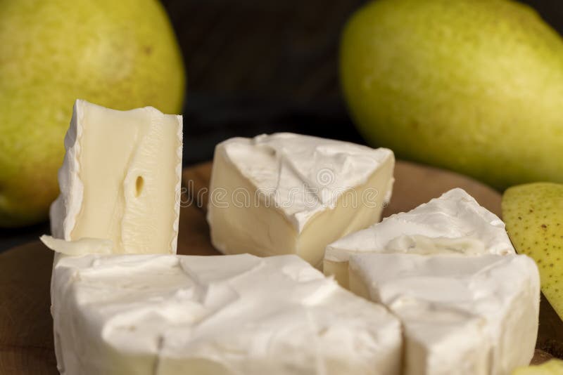 Soft Processed Cheese with Edible White Mold Stock Photo - Image of ...