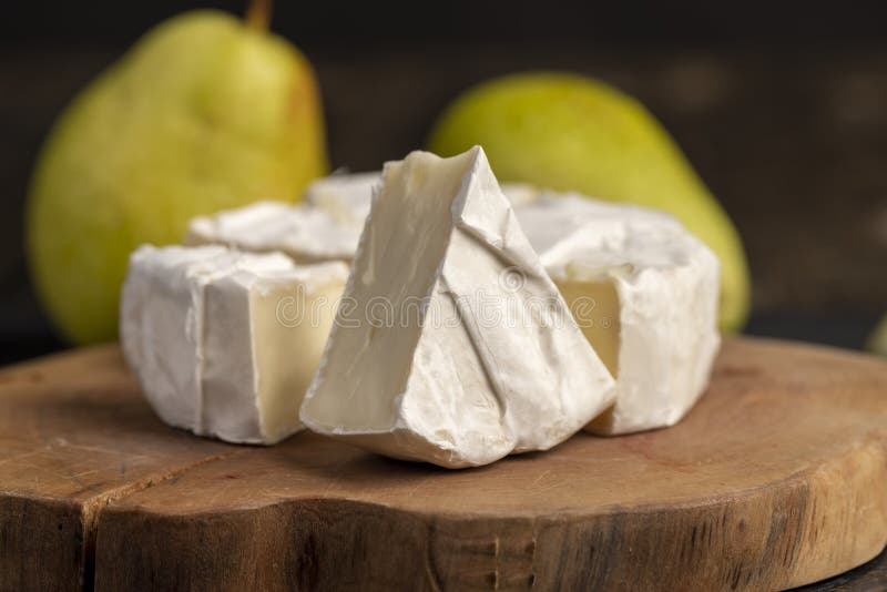 Soft Processed Cheese with Edible White Mold Stock Image - Image of ...