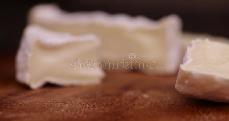 Soft Processed Cheese with Edible White Mold Stock Footage - Video of ...