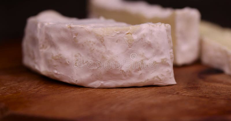 Soft Processed Cheese with Edible White Mold Stock Footage - Video of ...