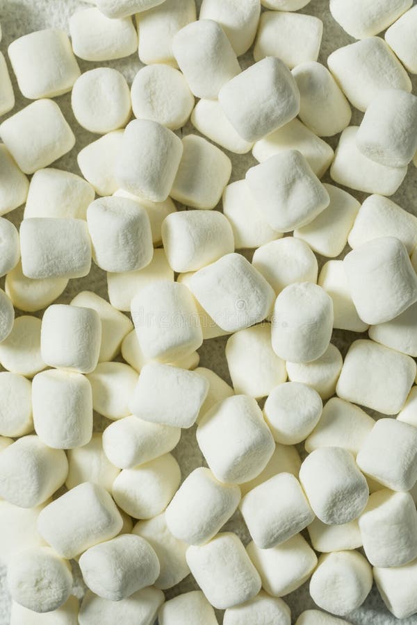 Soft Puffy White Mini Marshmallows Stock Photo - Image of holiday ...