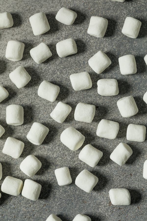 Soft Puffy White Mini Marshmallows Stock Photo - Image of ingredient ...