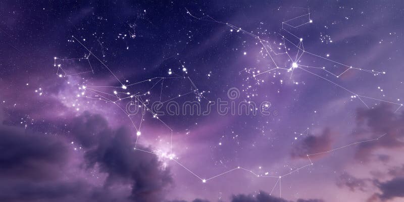 A Soft Purple Gradient Blending into a Starry Sky for Abstract, Dreamy ...