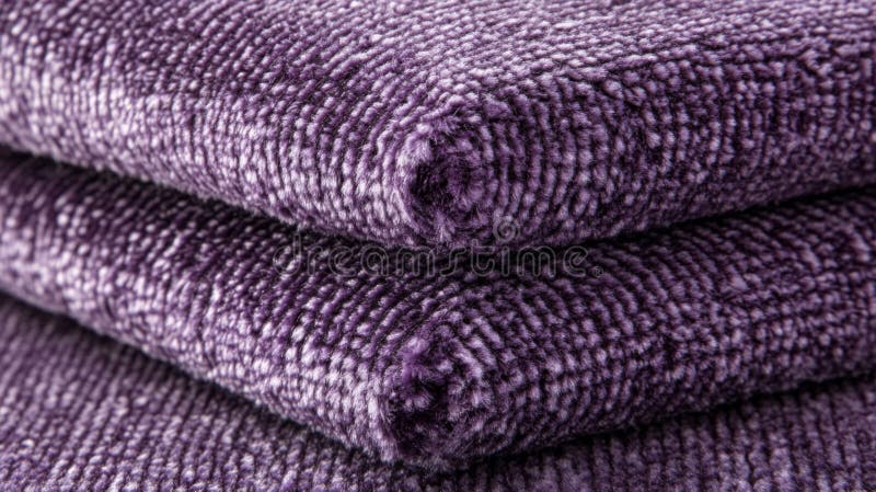 Soft Purple Plush Fabric Folded in Layers Stock Illustration ...