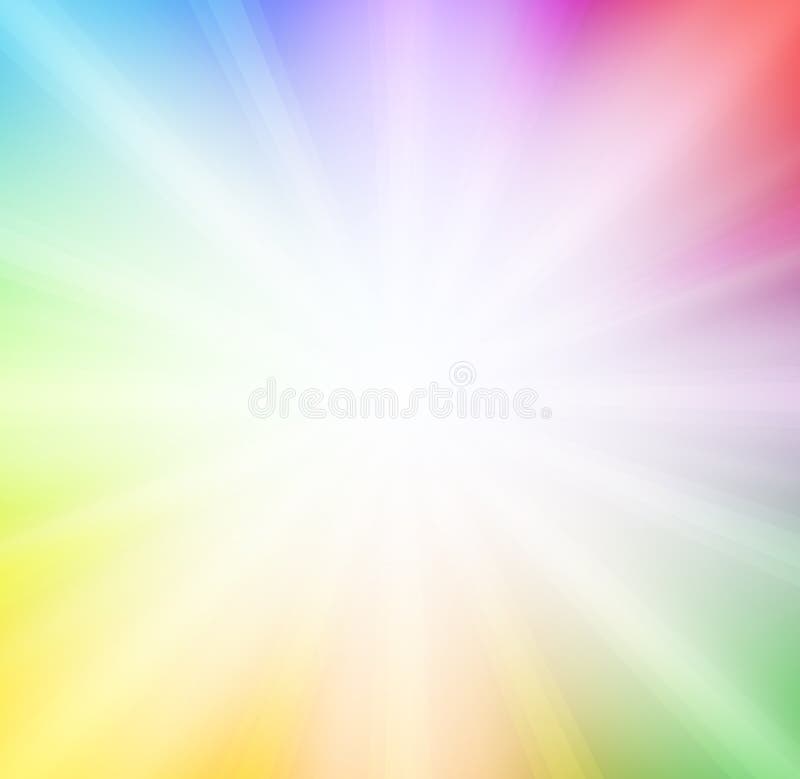 Soft Rainbow Background with Bright Light Stock Vector - Illustration ...