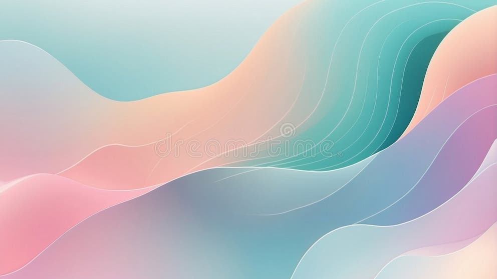 Soft Rainbow Cloud in Pastel Dream Texture. AI Generated Stock Photo ...
