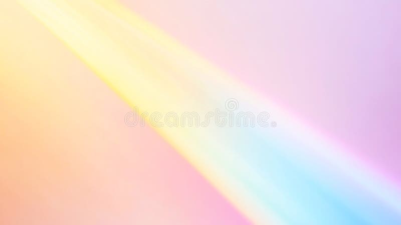 Soft Rainbow Light Reflection Creates a Serene Minimalistic Background ...