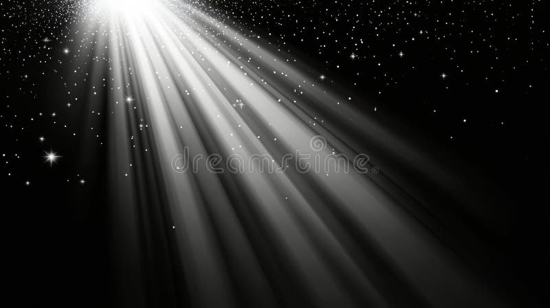 Soft Rays of Light Gently Spreading Over a Somber Backdrop Gradually ...