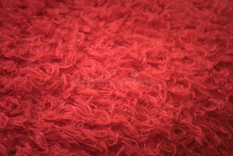 Soft Red Fur Background Texture for Furniture Material Stock Photo ...