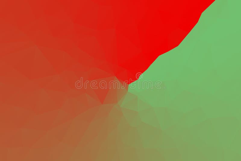Soft Red & Green Abstract Low Poly Geometric Gradient Polygonal ...