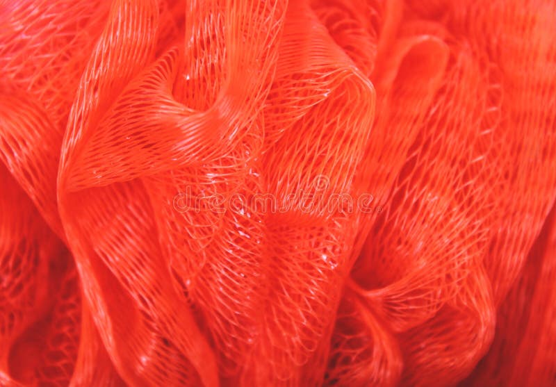 Soft Red Sponge for Bath and Shower, Background and Texture Stock Image ...
