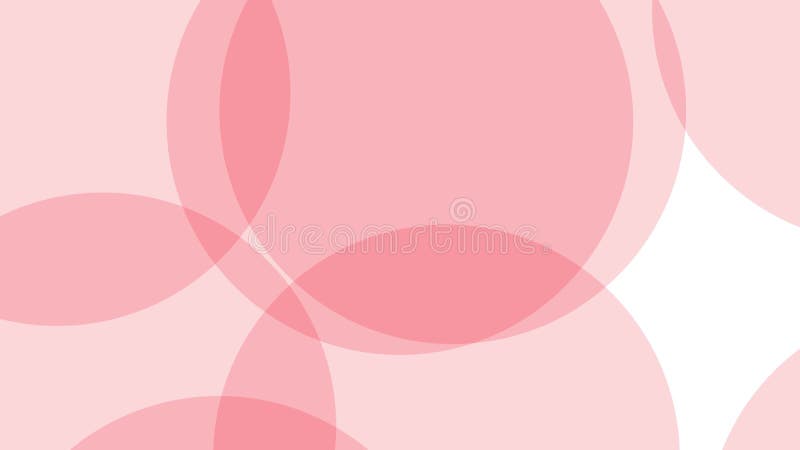 Soft Red Translucent Circles on White Background Loop Animation Stock ...