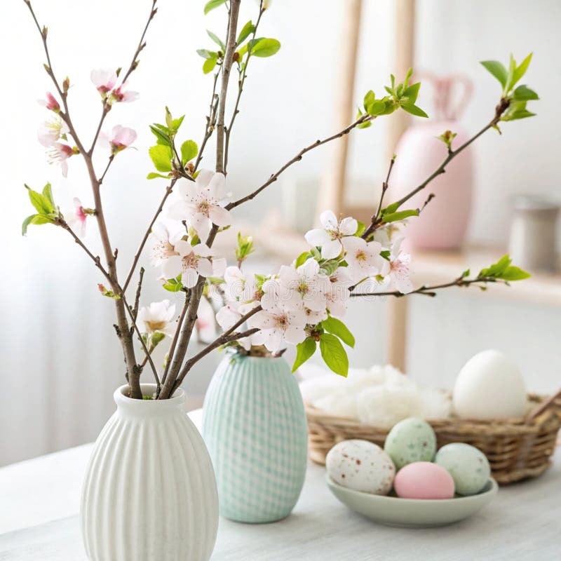 Minimalist spring decor stock illustration. Illustration of ...