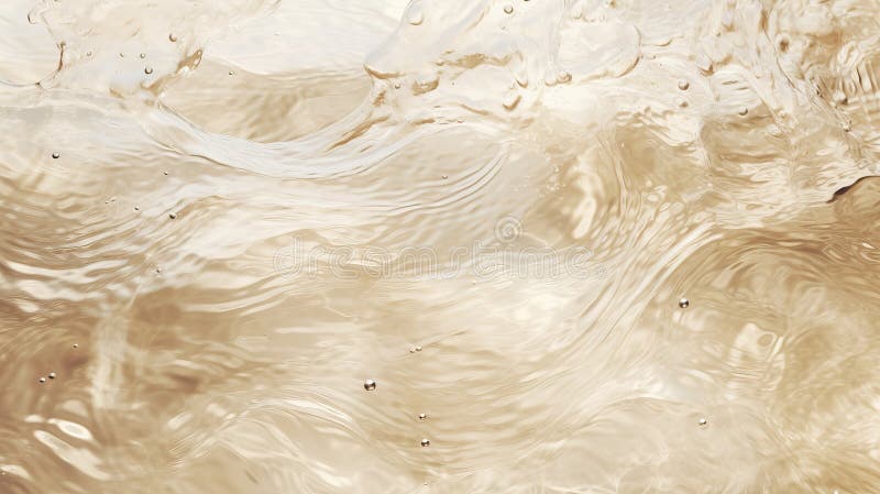 Gentle Water Ripples Create Soothing Patterns in a Tranquil Sandy ...
