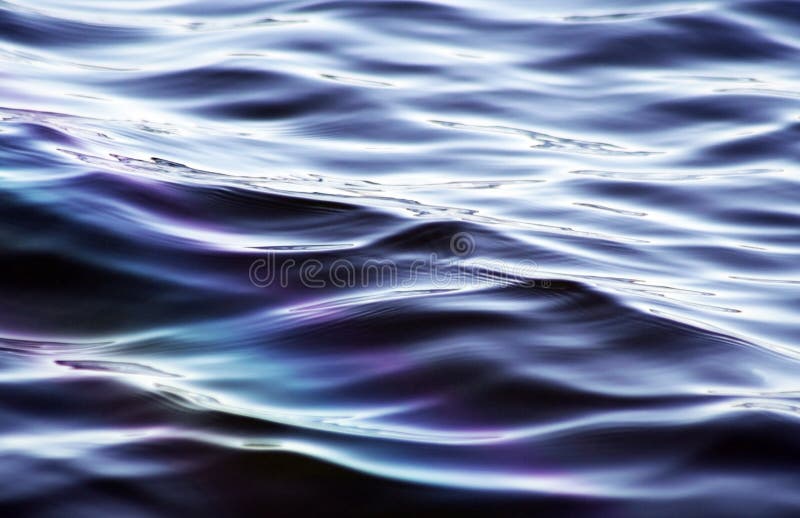 Soft Ripples Moving Along the Surface of Beautiful Blue Waters Stock ...