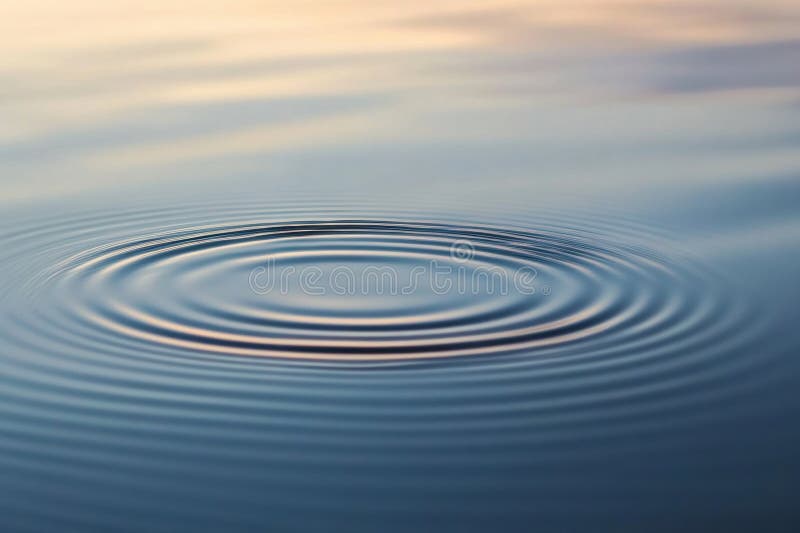 Soft Ripples on a Still Water Surface Reflect Natural Elegance at ...