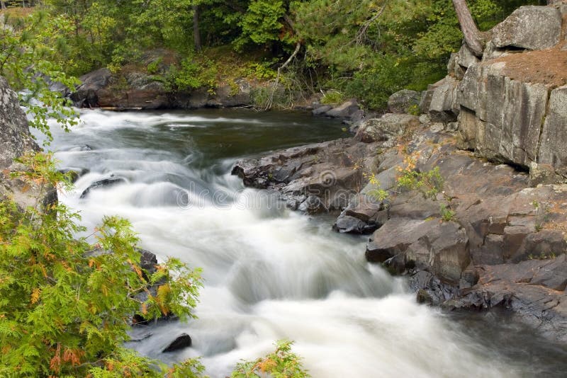 Soft River Rapids Cascade stock image. Image of falling - 8426965