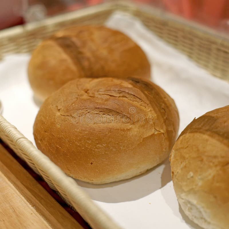 Soft Roll Bread for Breakfast Meal Stock Photo - Image of roll, soft ...