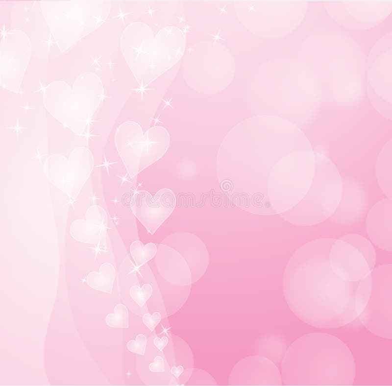 Romantic Background with Sparkles Stock Vector - Illustration of blurry ...