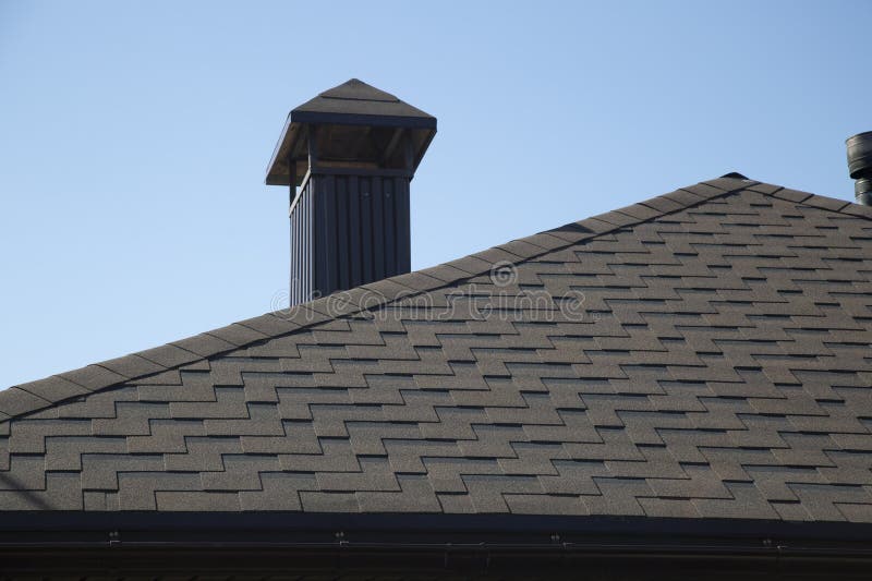 A Soft Roof. the Roof on the House Stock Image - Image of surface ...