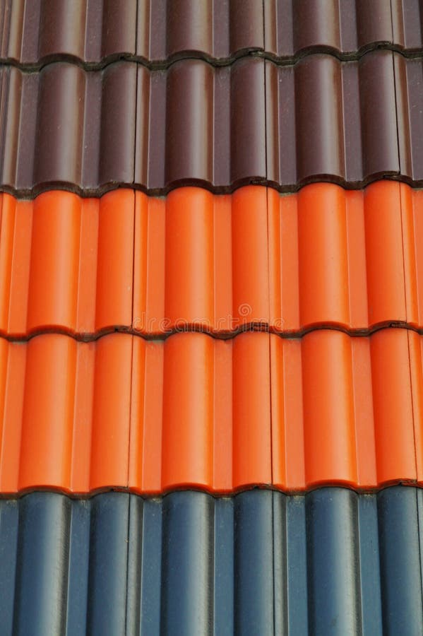 Soft Roof, Tiles. Different Colors of Shingles Stock Photo - Image of ...