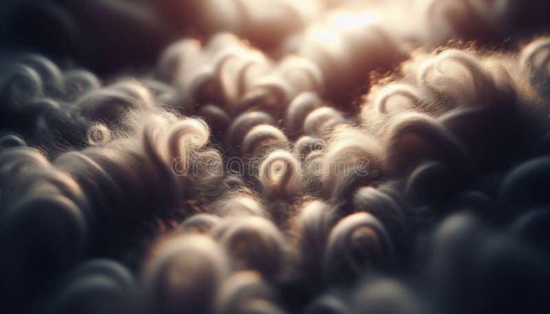 Soft White Fur Close-Up Texture, Showcasing Delicate Fibers and ...