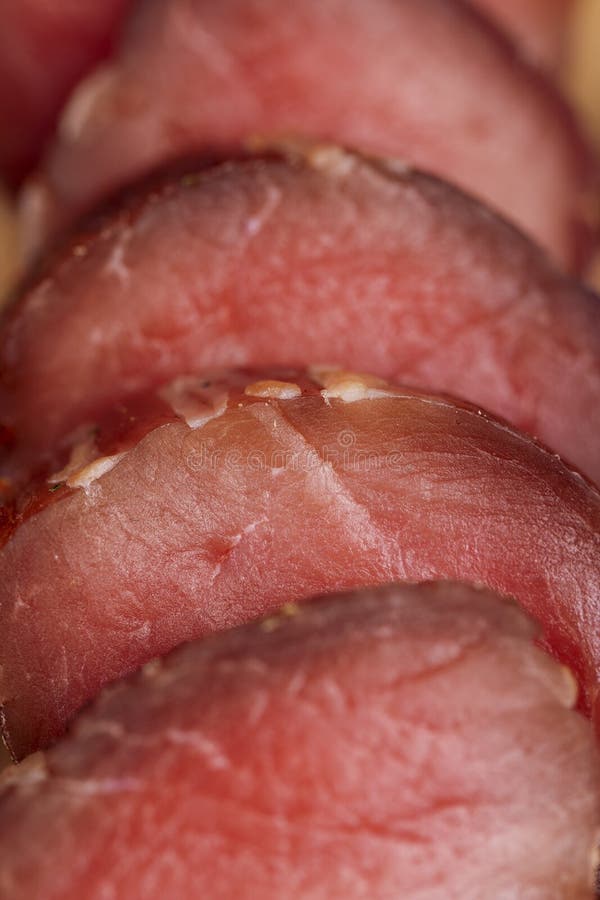Soft Salted Meat on the Table Stock Image - Image of slice, nutrition ...