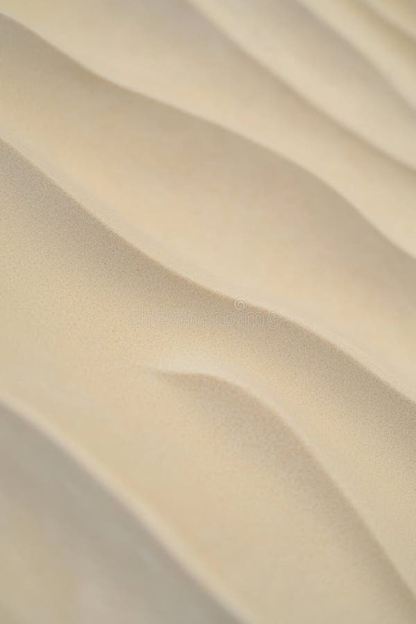 Soft Sand Waves Forming Natural Patterns in Desert Landscape. Stock ...