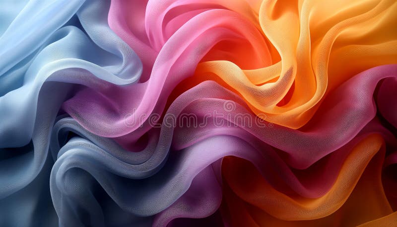 Soft Satin Fabric Draping Gracefully Under Gentle Lighting, Abstract ...