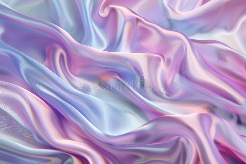 Soft Satin Fabric Waves of Pastel Color Background Design. Texture with ...