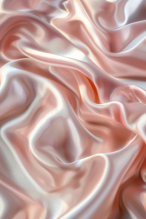 Soft Satin Fabric Waves of Pastel Color Background Design. Texture with ...