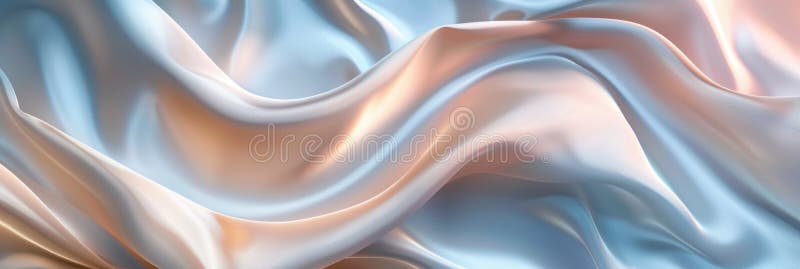 Soft Satin Fabric Waves of Pastel Color Background Design. Texture with ...