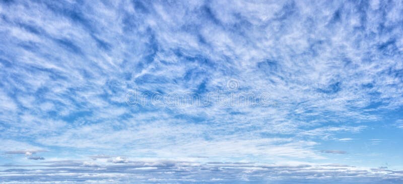 Soft Scattered Cloud Texture on Blue Sky Stock Photo - Image of seasons ...