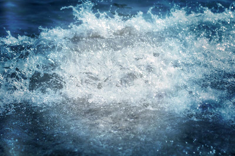 Soft Sea Wave Close Up. Blue Water Abstract Background Stock Image ...
