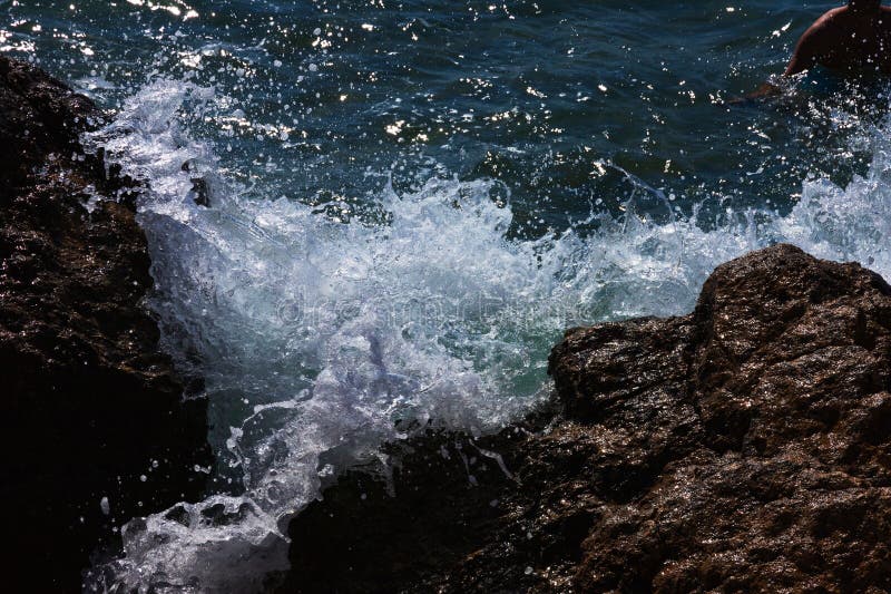 Soft Sea Wave Rolls Onto Sandy Beach. Red Sea Stock Image - Image of ...