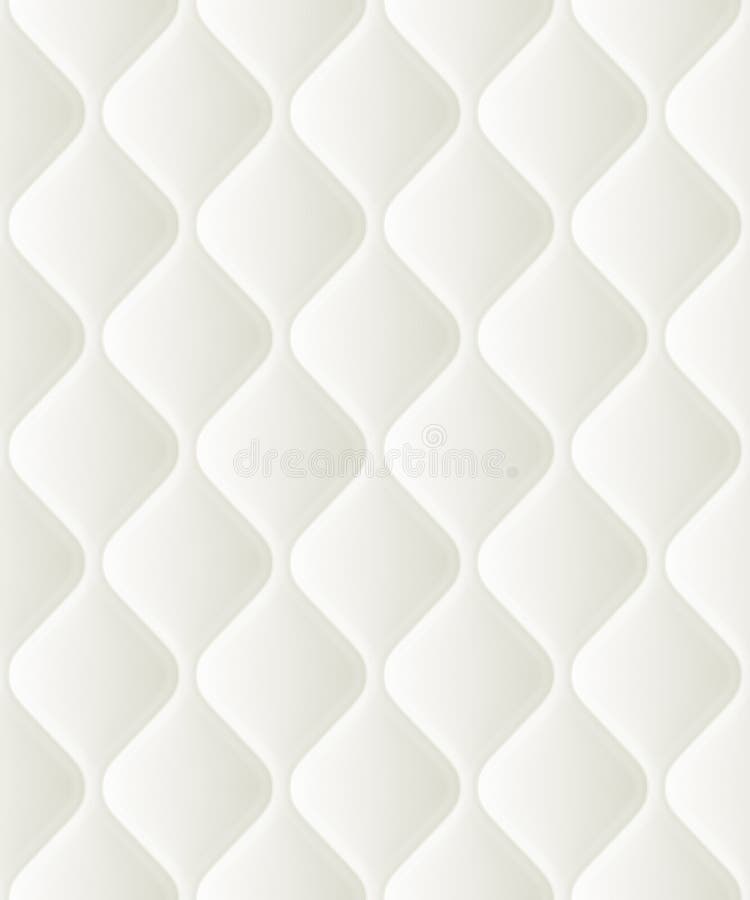 Soft Seamless Pattern with Waves in White. EPS 10 Vector Stock Vector ...