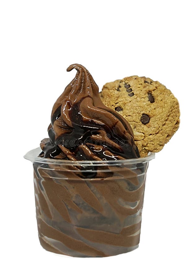 Soft Serve Ice Cream in a Cup with Topping Stock Photo - Image of cream ...