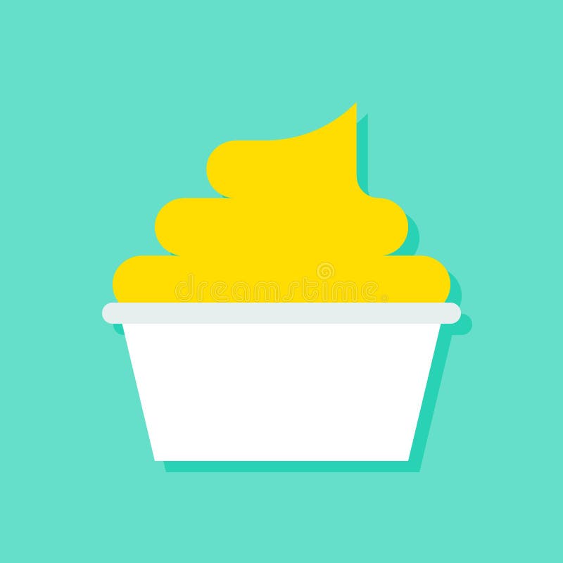 Soft Serve Vector Illustration, Sweets Flat Style Icon Stock Vector ...