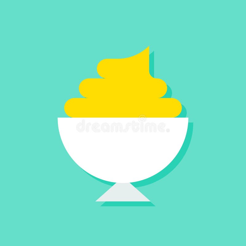 Soft Serve Vector Illustration, Sweets Flat Style Icon Stock Vector ...