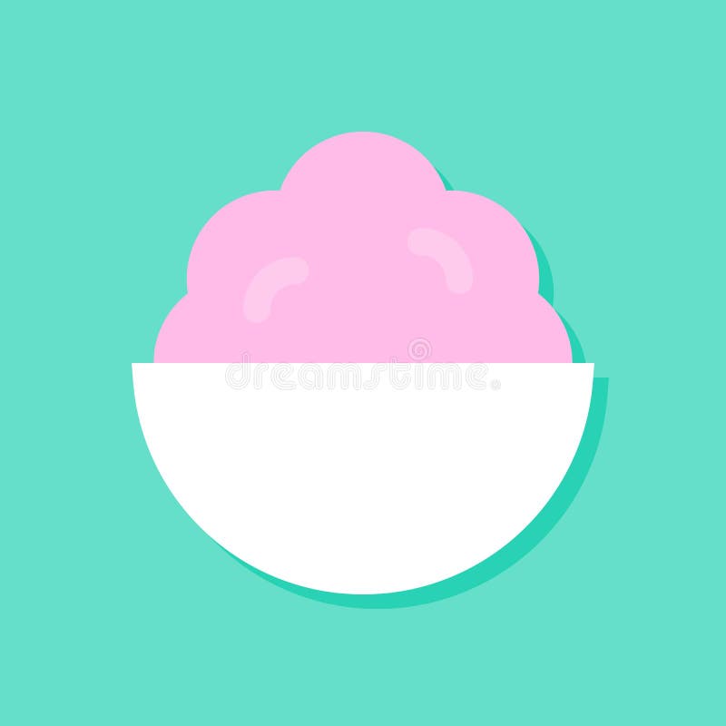 Soft Serve Vector Illustration, Sweets Flat Style Icon Stock Vector ...