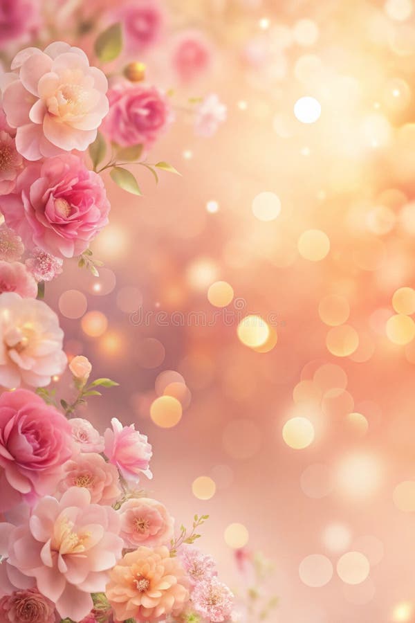 Soft Shadow Pink and Beige Pastel Gradient Stock Illustration ...