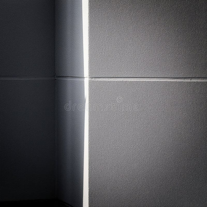 Soft Shadows on Architectural Wall Panels Stock Illustration ...